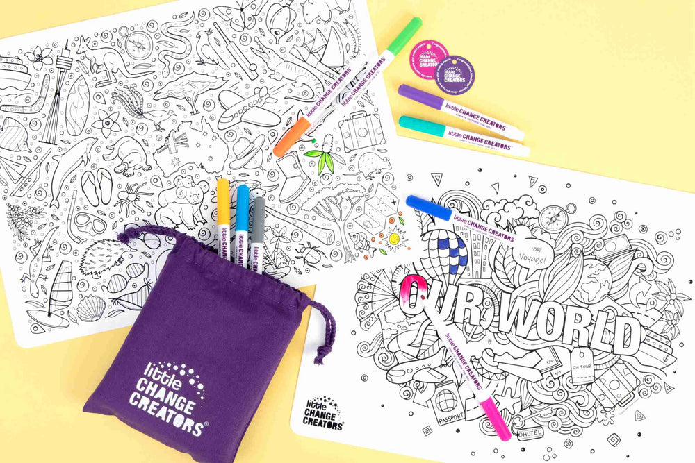 Creative alternatives to colouring books for kids - Little Change Creators