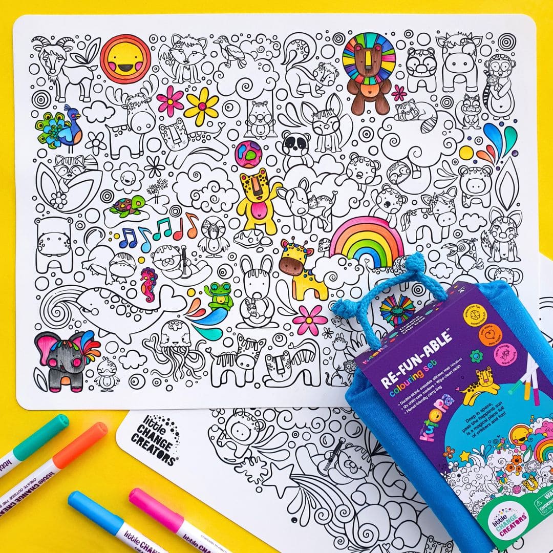 KUTOPIA Re-FUN-able™ Colouring Set by Kasey Rainbow - Little Change ...