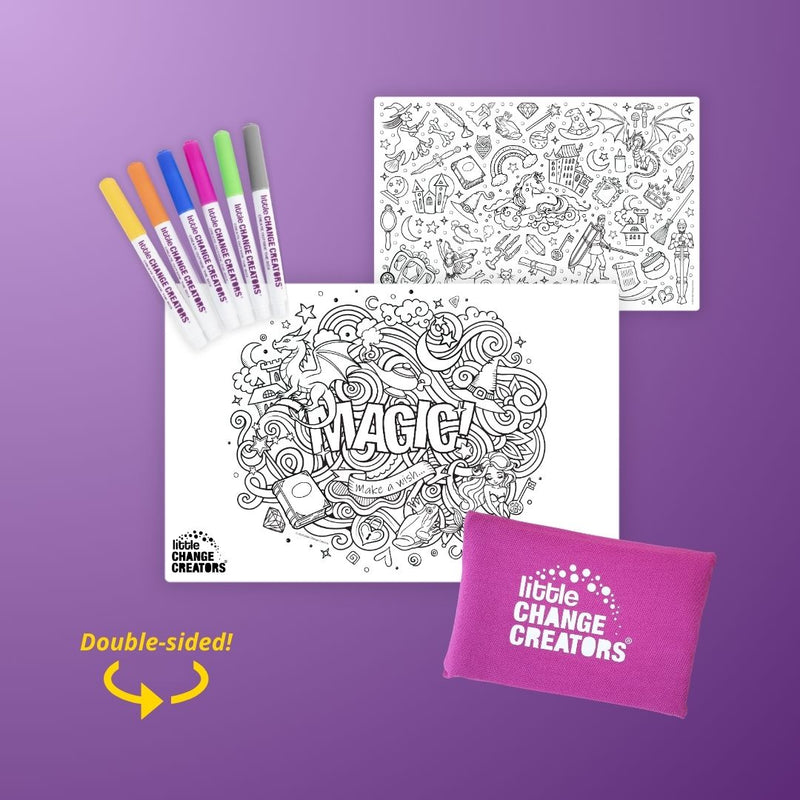 Pocket Reusable Colouring In Sets - Little Change Creators