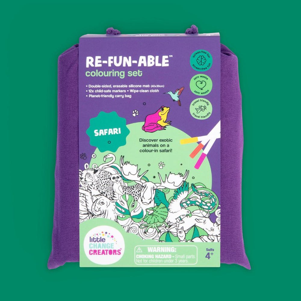 SAFARI Animal Colouring Set | Mindfulness Colouring for kids - Little ...